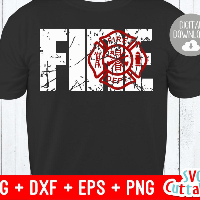 Firefighter Svg - Etsy