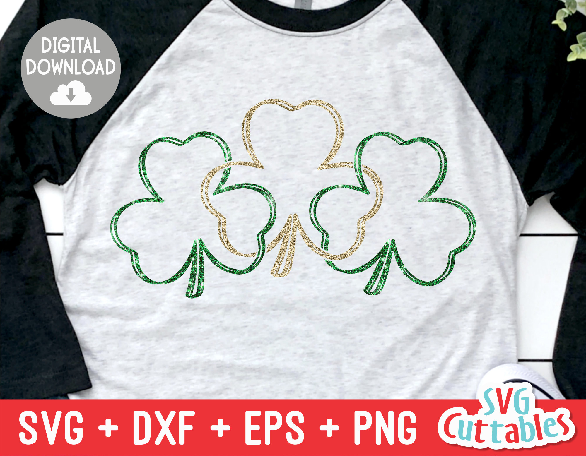 St. Patrick's Day Svg Shamrock Svg Clover Svg Dxf - Etsy