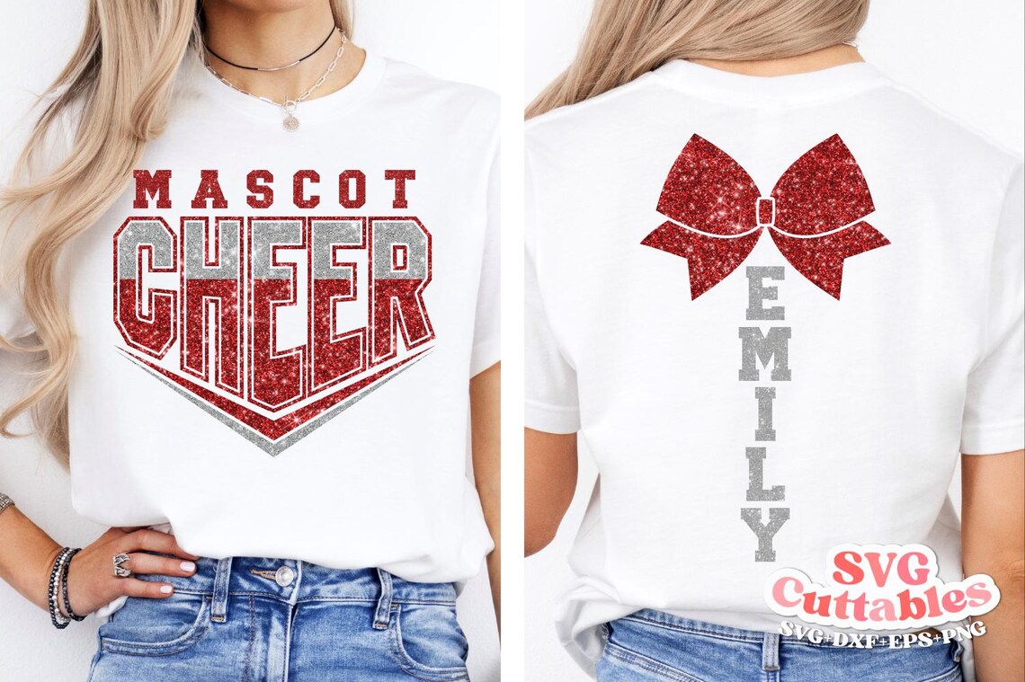 Cheer Svg Cut File - Cheer Glitter - Cheer Template 0090 - Svg - Eps ...