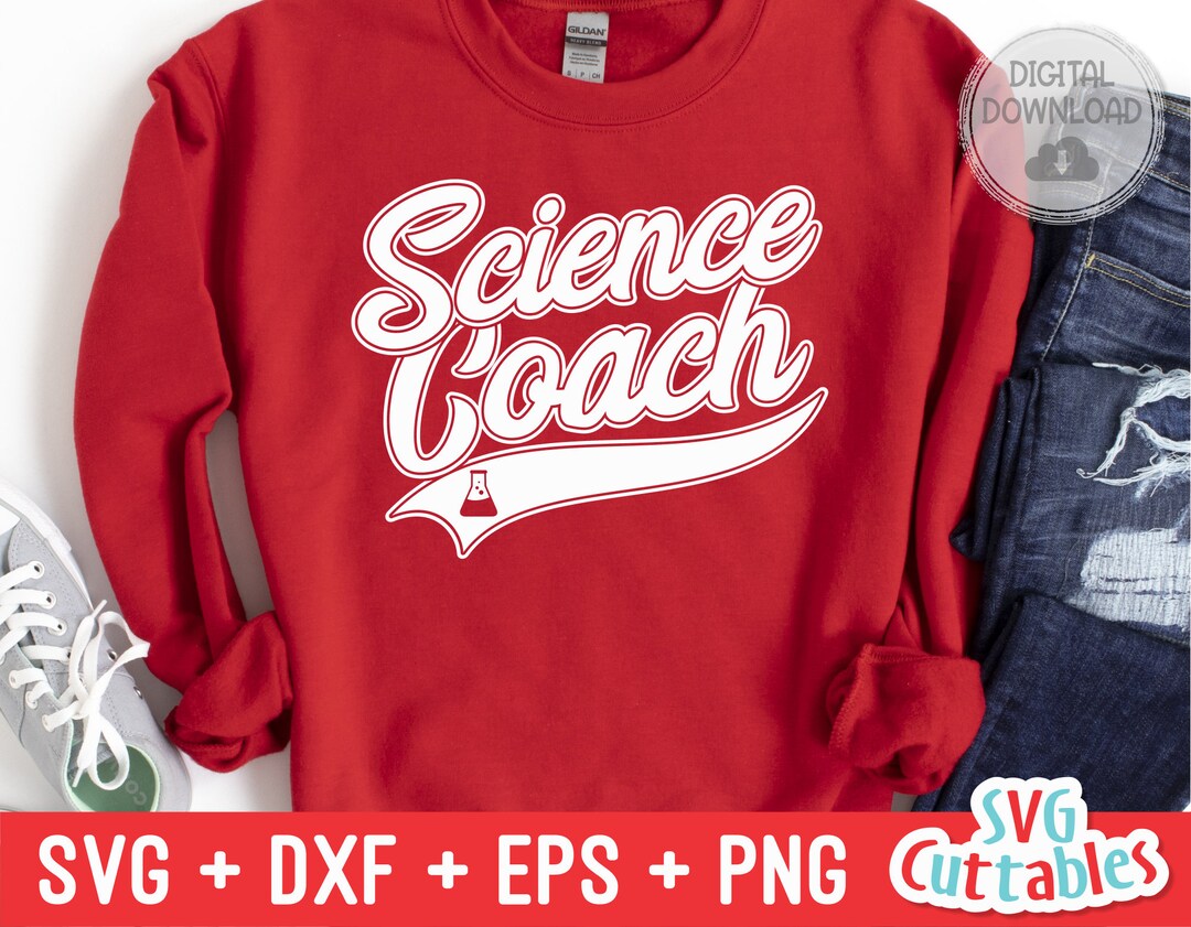 Science Coach Svg - Science Teacher - Occupation - Swoosh - Svg - Dxf ...