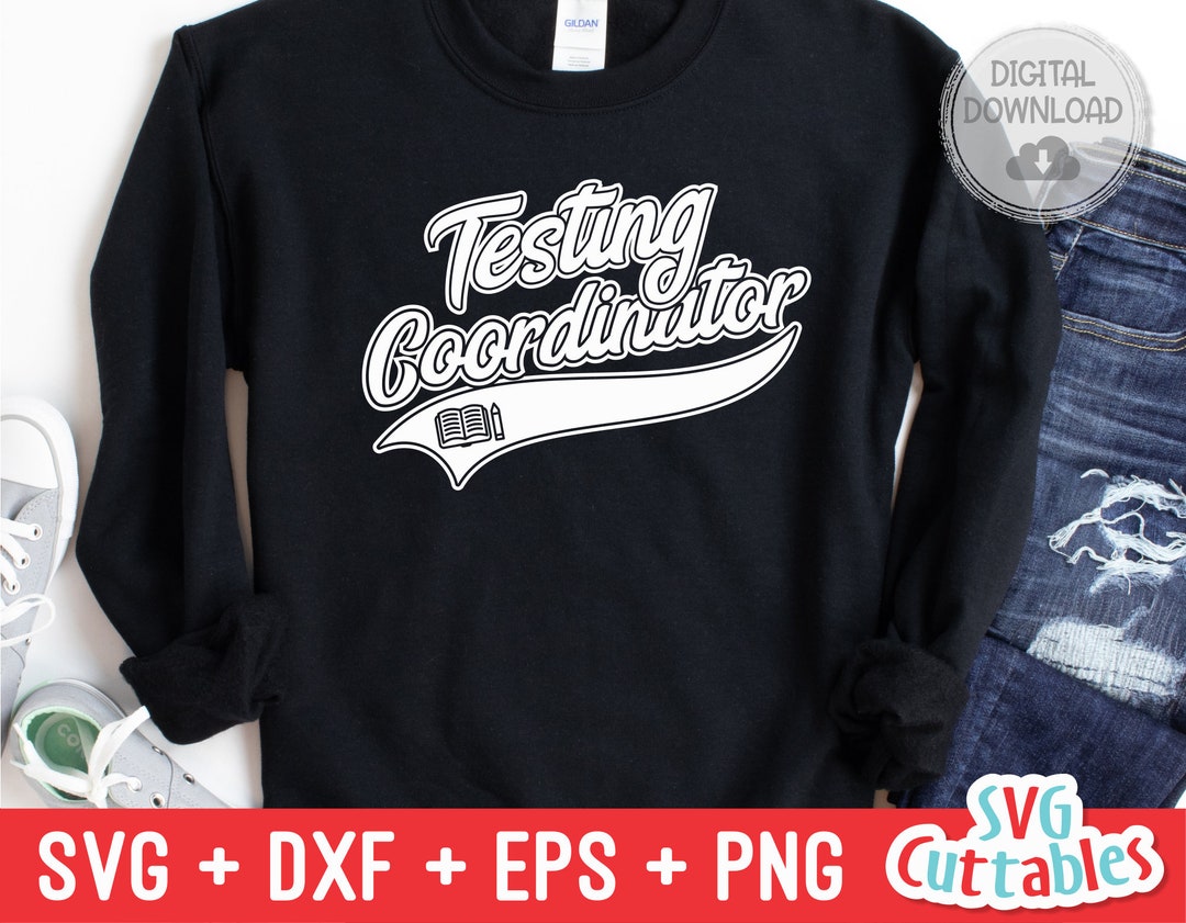 Testing Coordinator Svg - Teacher Svg - Occupation - Swoosh - Svg - Dxf ...