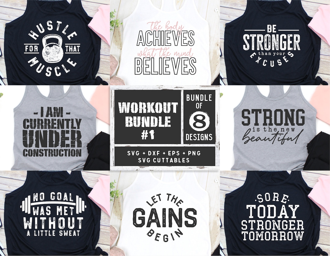 Workout Svg Bundle | Fitness Svg | Workout Svg | Exercise Svg ...