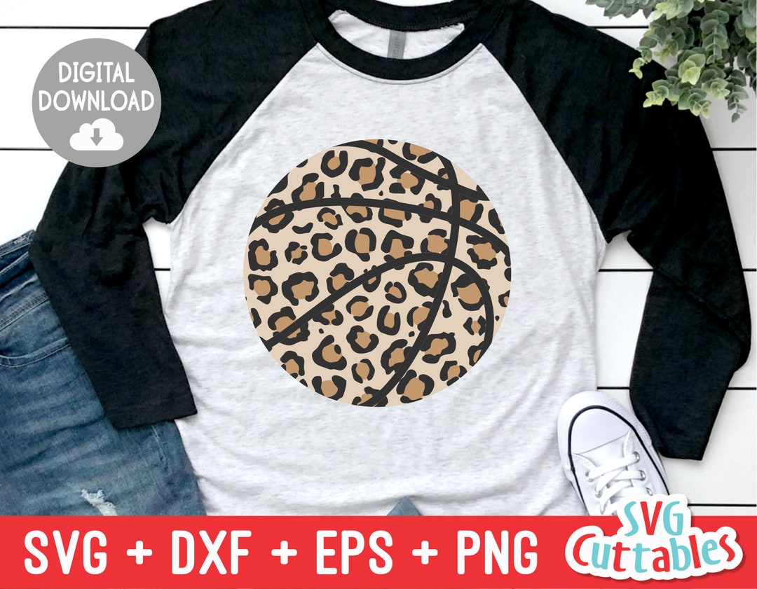 Leopard Print Basketball Svg - Basketball Cut File - Svg - Dxf - Eps ...