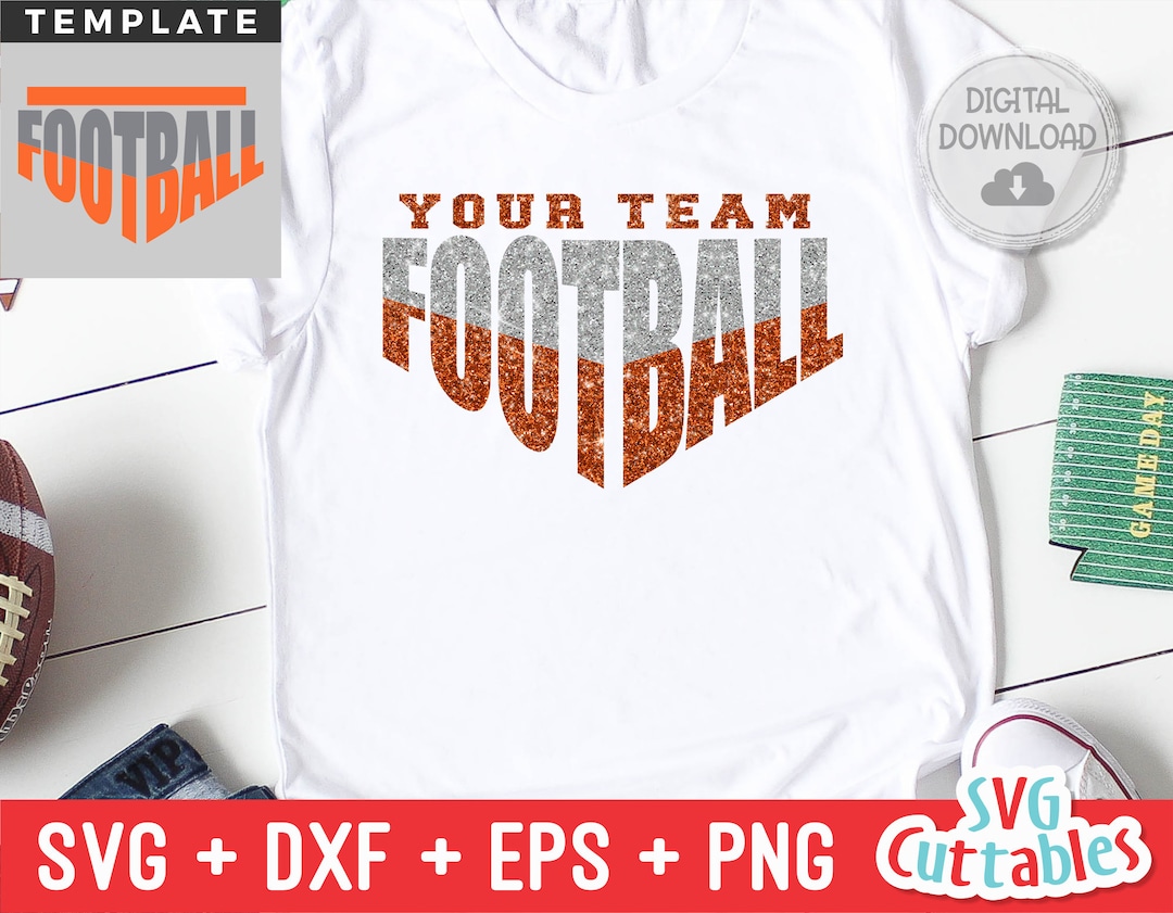Football Svg - Football Template 0049 - Svg - Eps - Dxf - Football ...