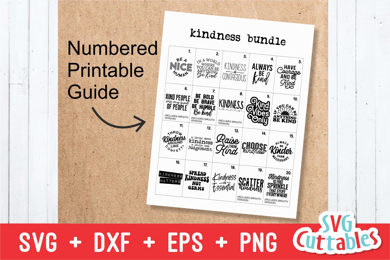 Kindness Bundle Svg Kind Cut Files Quote Svg Shirt - Etsy