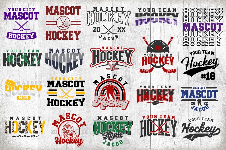 Hockey Svg Bundle - Hockey Cut File - Hockey Template Bundle 1 - Svg ...
