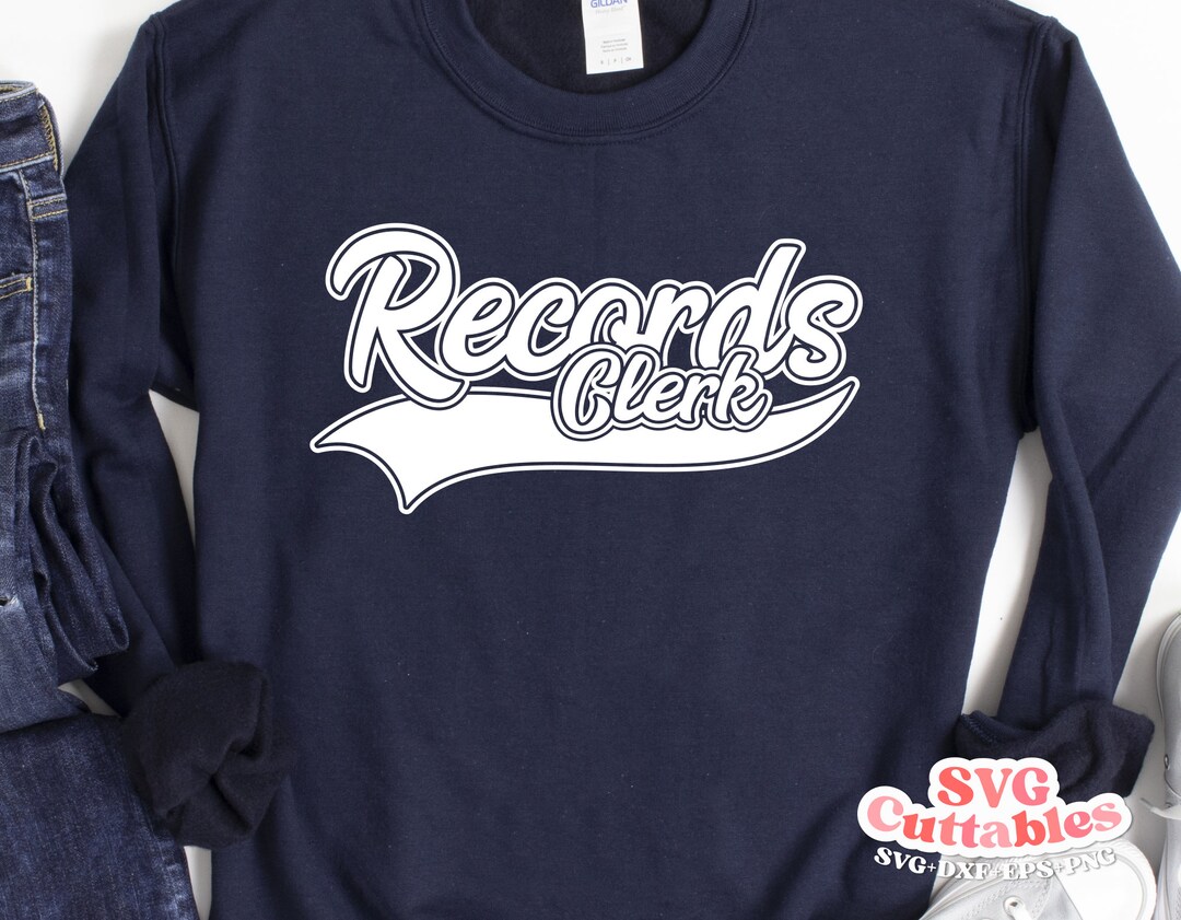 Records Clerk Svg - Teacher Cut File - Occupation - Swoosh - Svg - Dxf ...