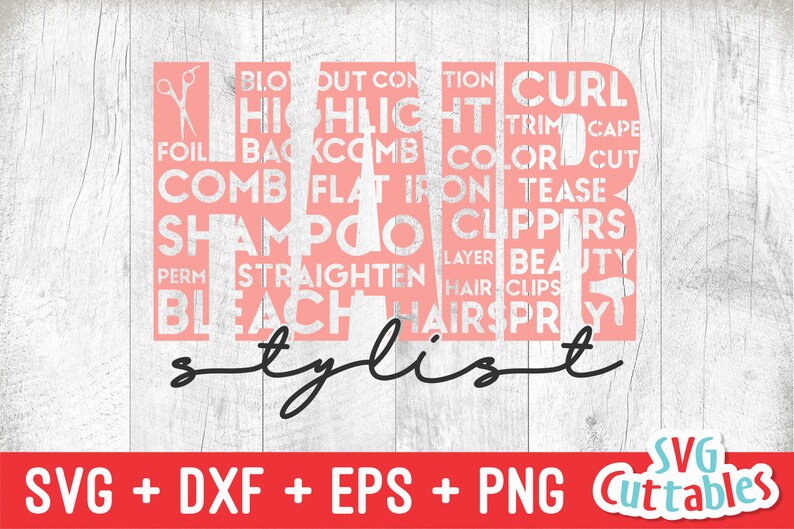 Hairstylist Svg Word Art Svg Dxf Eps Png Subway - Etsy