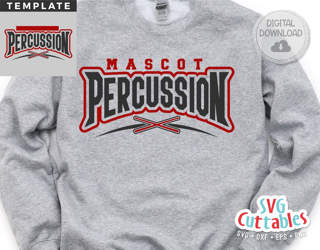 Band Svg Cut File - Percussion Template 006 - Svg - Eps - Dxf - Png ...