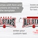 All Stars Svg - All Stars Template 0012- Svg - Eps - Dxf - Png ...