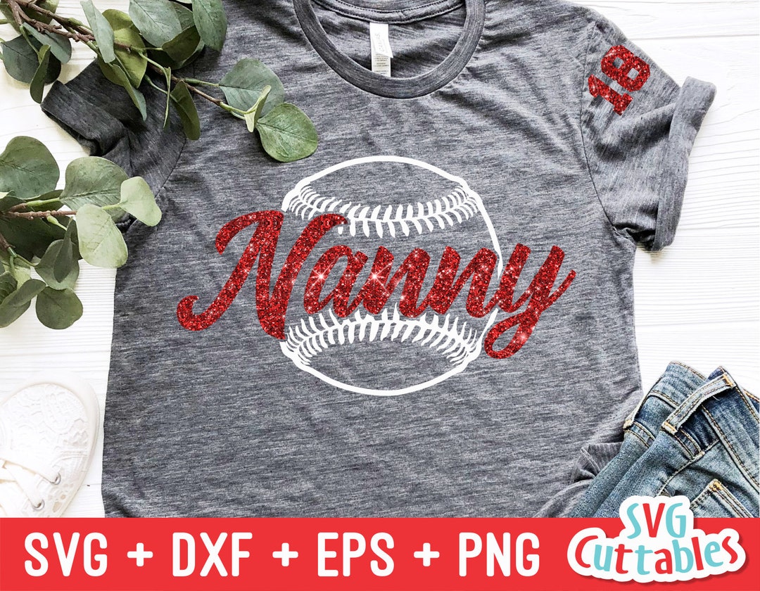 Baseball Nanny Svg - Softball Nanny - Baseball Svg - Softball Svg - Cut ...