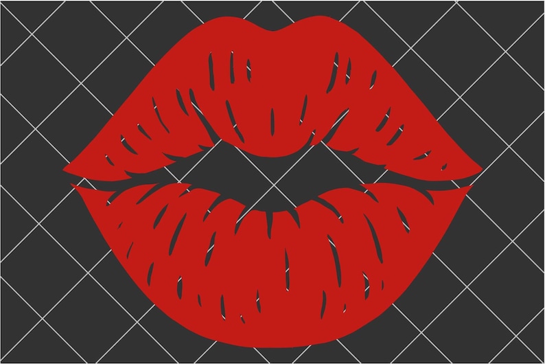 Kissy Lips Svg - Lips Png Clipart - Cut File - Svg - Dxf - Eps - Png ...