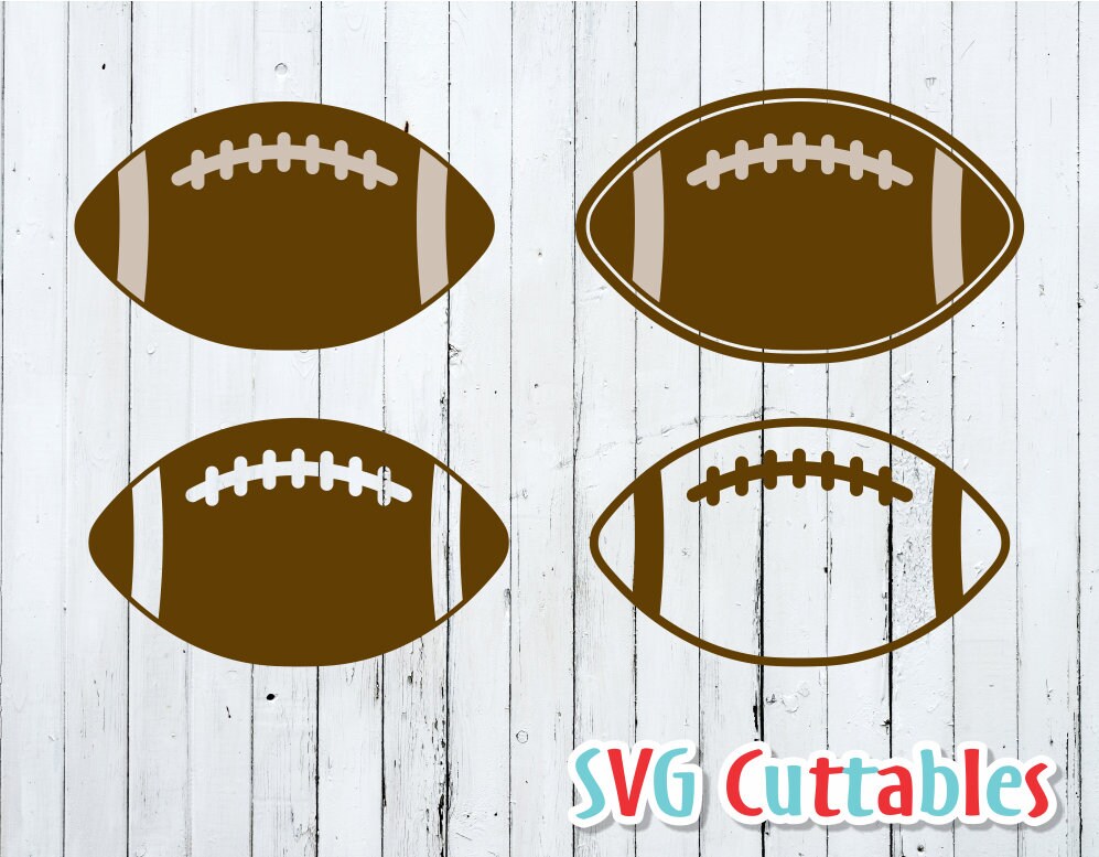 Football svg football dxf eps football cut file contour | Etsy