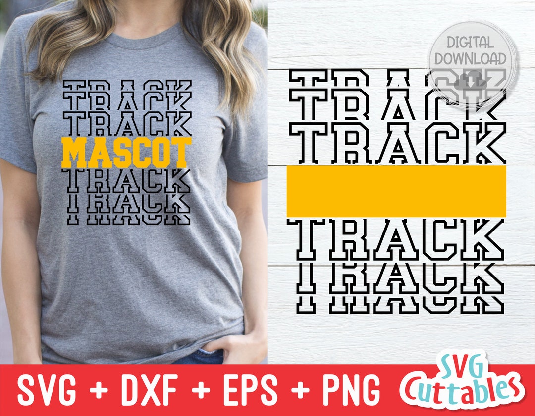 Track Svg - Track and Field Template 0013 - Track Cut File - Svg - Eps ...