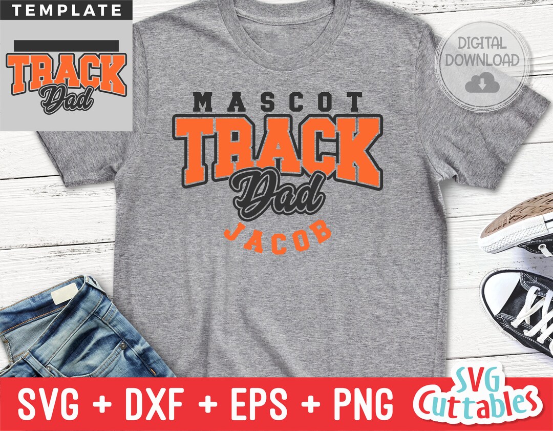 Track Svg - Track and Field Template 0018 - Track Cut File - Svg - Eps ...