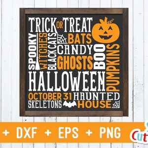Halloween Svg Bundle - Svg - Dxf - Eps - Happy Halloween - Boo - Spider ...