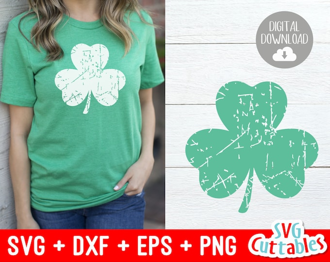 St. Patrick's Day Svg Distressed Grunge Shamrock - Etsy