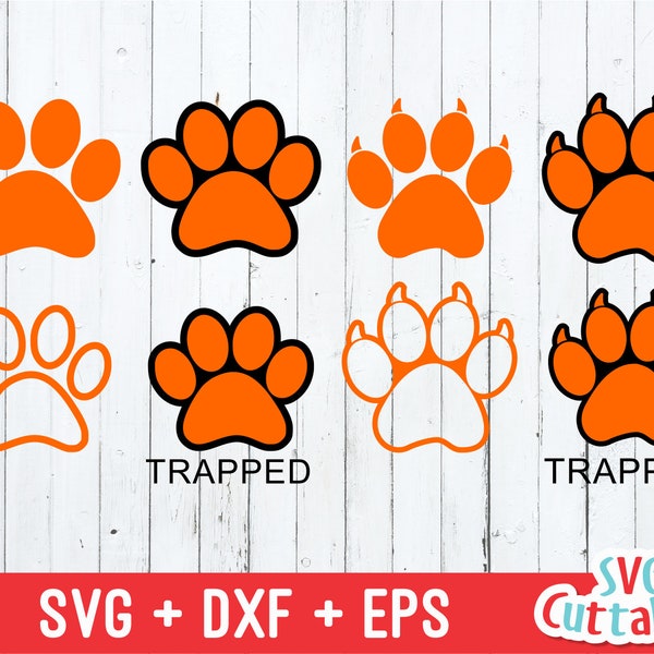 Clemson Paw Print - Etsy