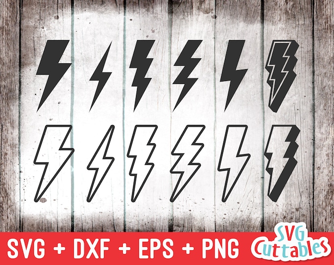 Lightning SVG Bundle 2, Lightning Clipart, Lighting PNG, Lightning Cut ...