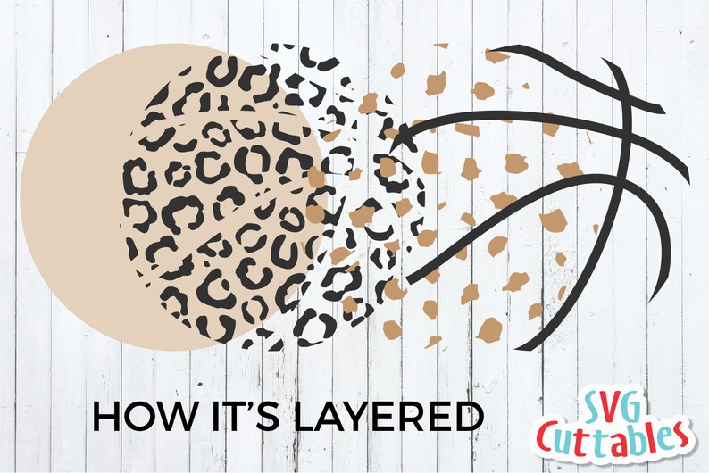 Leopard Print Basketball Svg Basketball Cut File Svg Dxf | Etsy