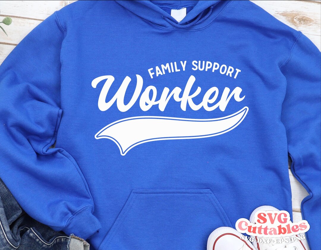 Family Support Worker Svg - Cut File - School Swoosh - Svg - Dxf - Eps ...