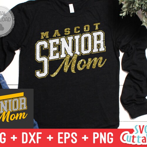 Senior Mom Basketball Svg Basketball Cut File Svg Eps Etsy