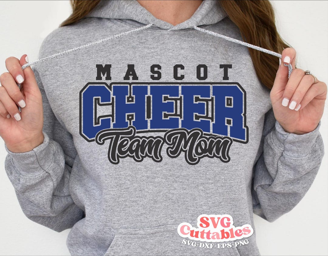 Cheer Team Mom Svg Cut File - Cheer Template 0090 - Svg - Eps - Dxf ...