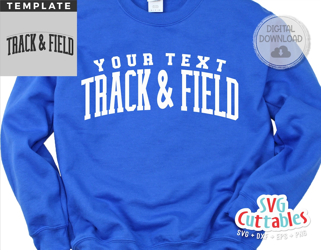 Track Svg - Track and Field Template 0020 - Track Cut File - Svg - Eps ...