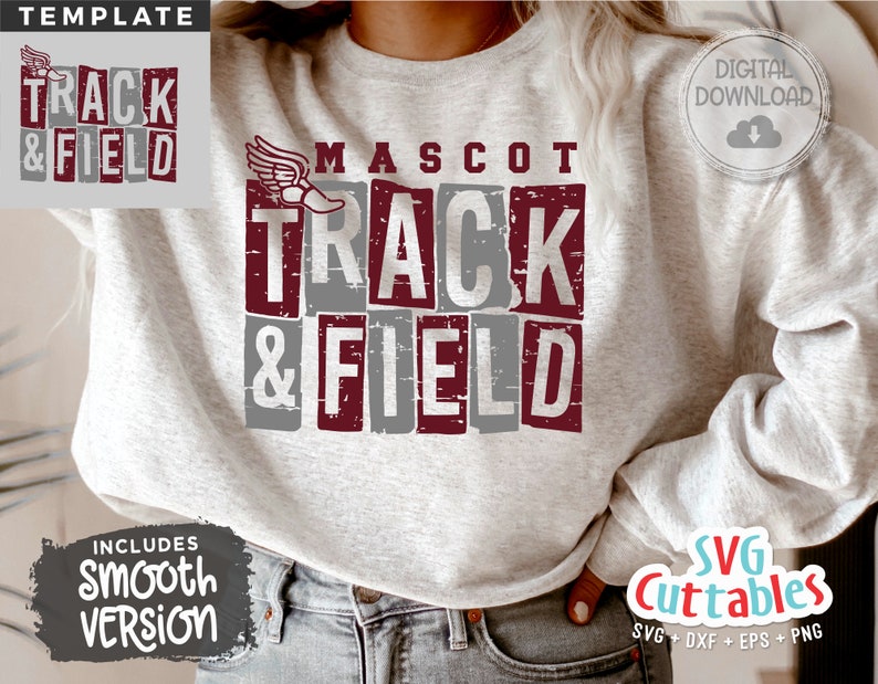 Track Svg Track and Field Template 0024 Track Cut File - Etsy