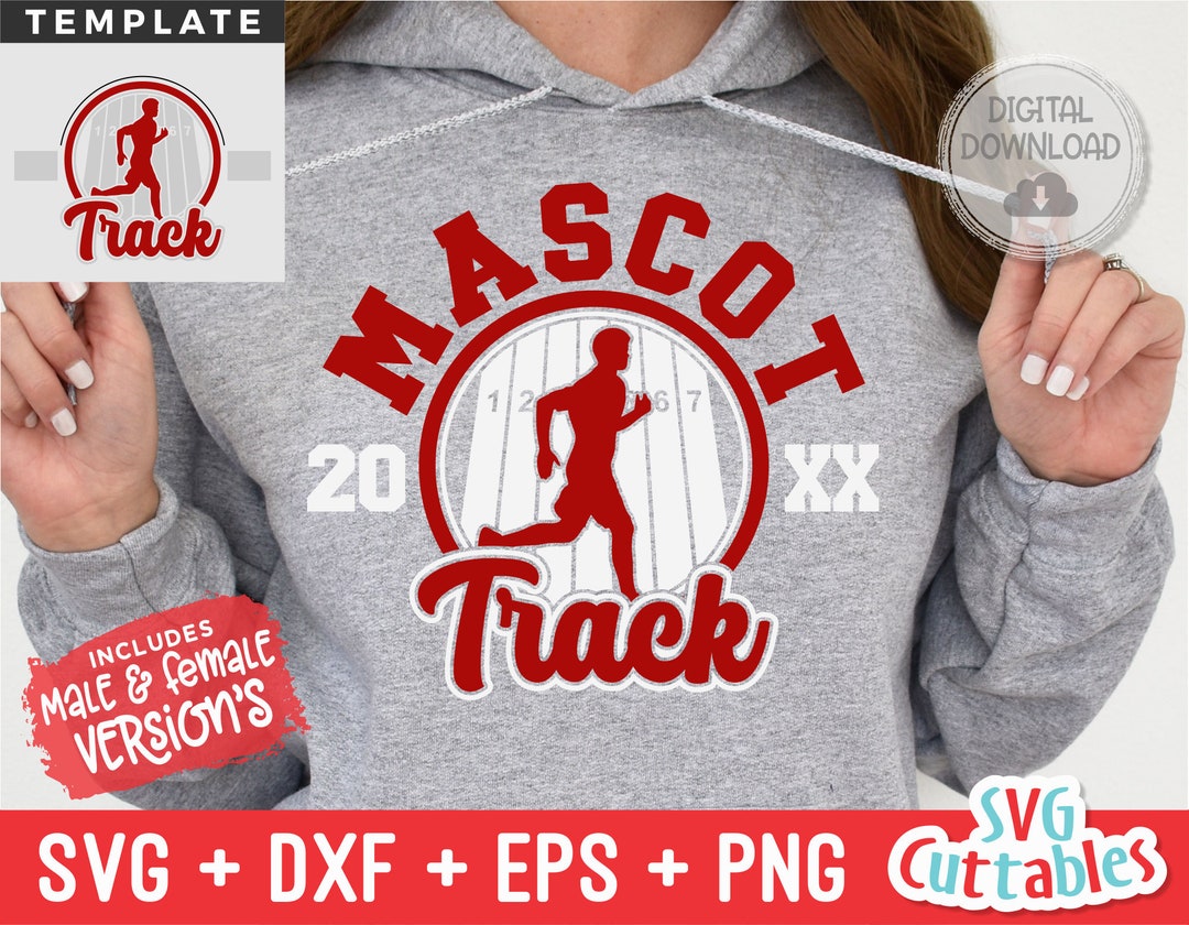 Track Svg - Track and Field Template 0012 - Track Cut File - Svg - Eps ...