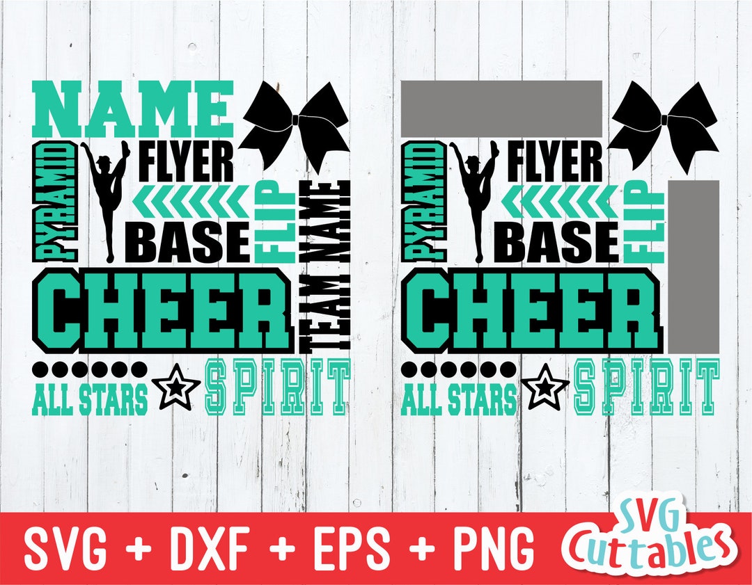 Cheer Svg, Cheer Subway Art SVG, DXF, EPS, Competitive Cheer Svg, All ...