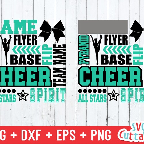 Cheer Svg Cheer Word Art Svg Cheer Cut File Dxf Eps - Etsy