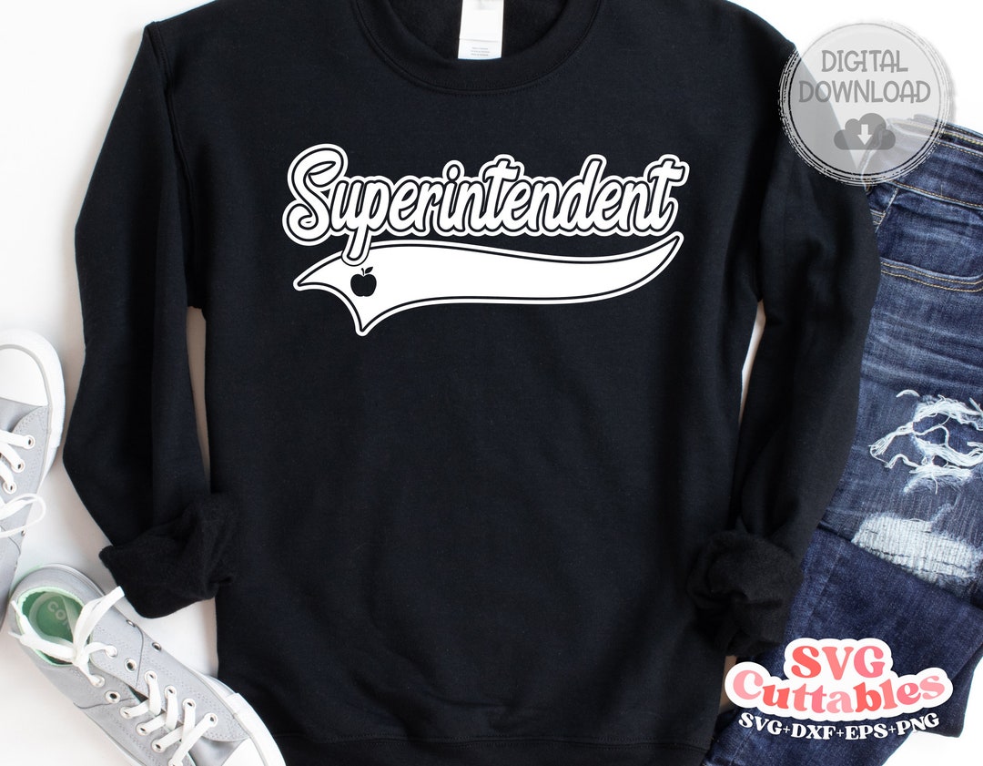 Superintendent Svg - Cut File - School Swoosh - Svg - Dxf - Eps - Png ...