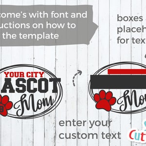 Sports Mom Svg Multi Sports Template 002 Team Svg Eps Dxf Png Paw Print ...