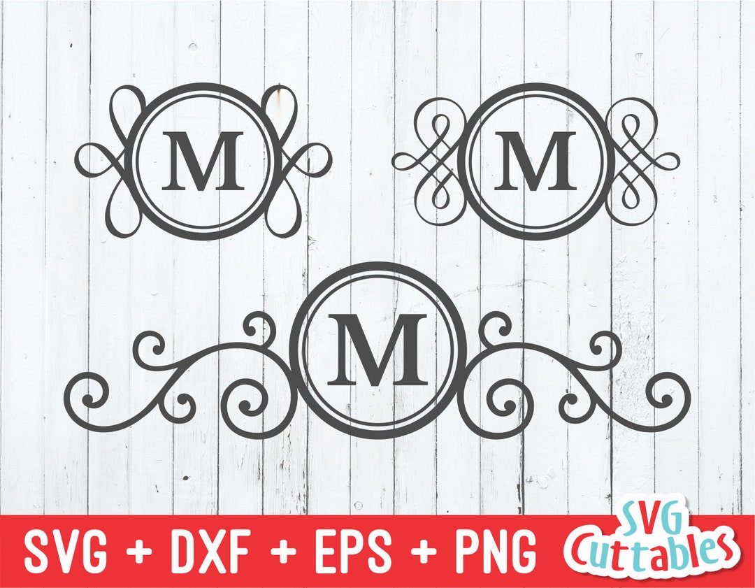 Mailbox Svg, Mailbox Monogram Frame SVG, Mailbox Dxf, Eps, Monogram ...