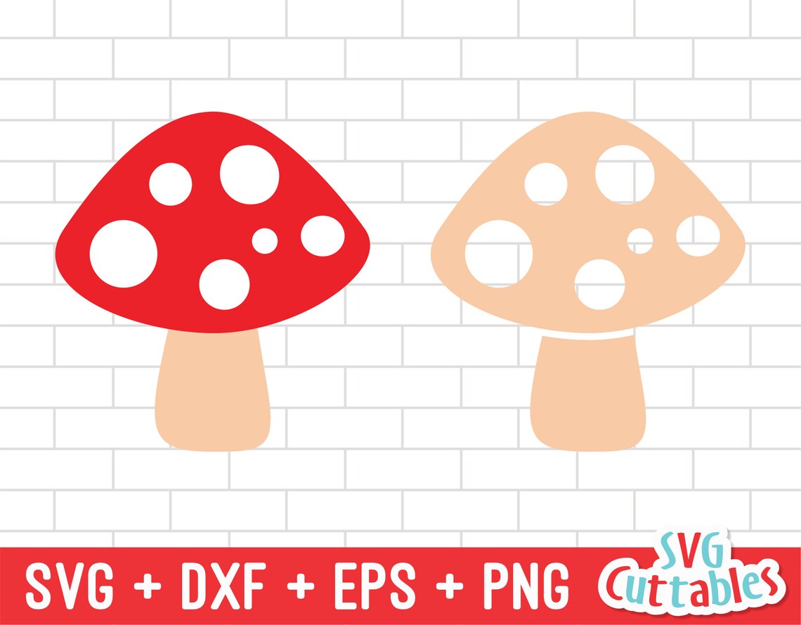 Mushroom Svg Mushrooms Cut File Svg Dxf Eps Png - Etsy