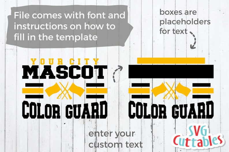 Color Guard Svg Color Guard Template 007 Svg Dxf Eps - Etsy