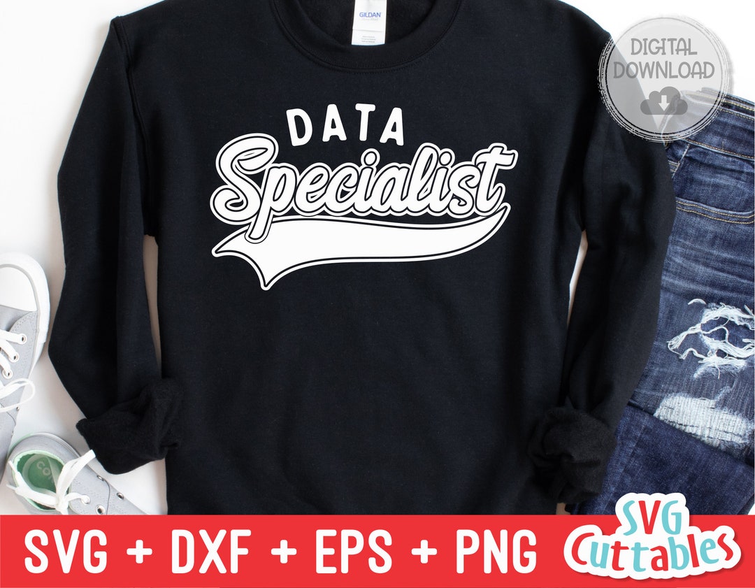 Data Specialist Svg - Cut File - School Swoosh - Svg - Dxf - Eps - Png ...