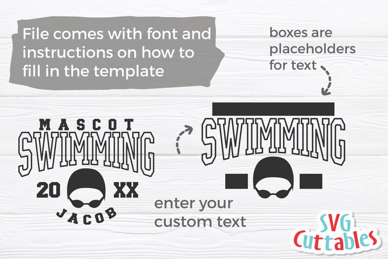 Swimming Svg - Swim Cut File - Swim Template 002 - Svg - Eps - Dxf ...
