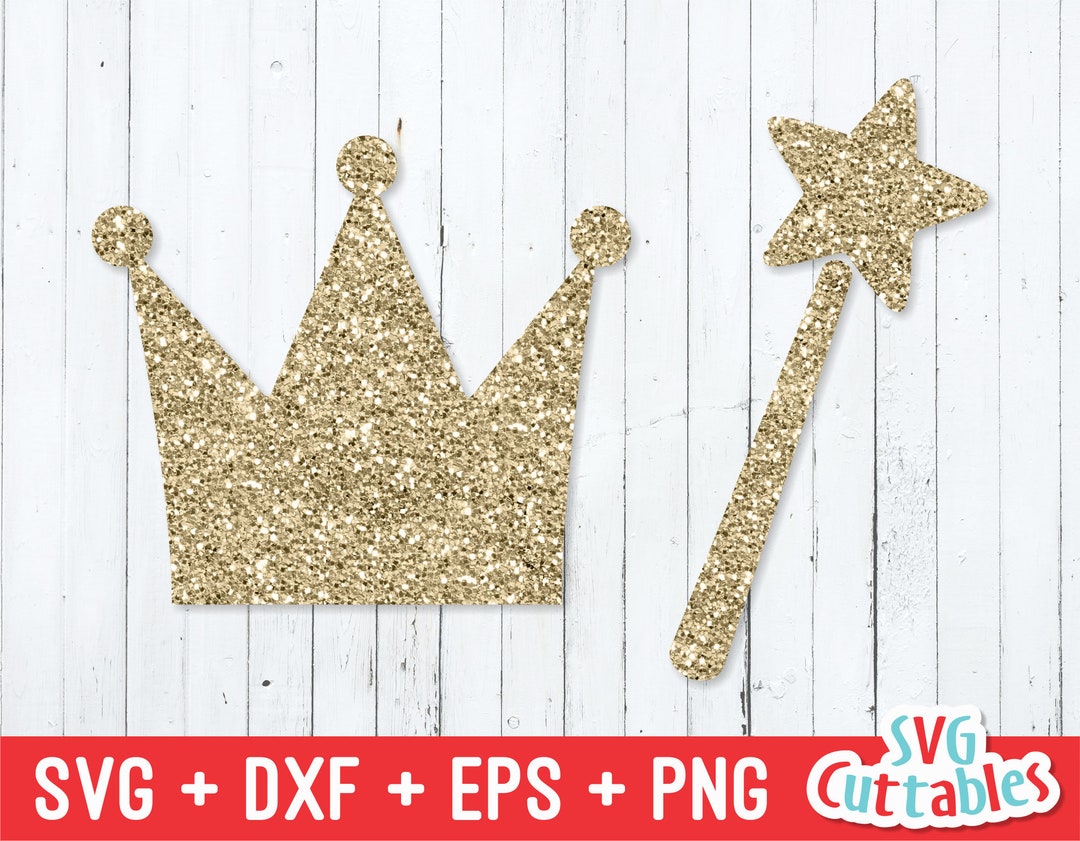 Princess Svg - Princess Crown Cut File - Svg - Dxf - Eps - Png ...