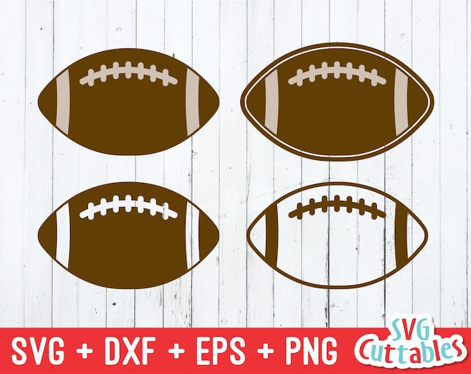Football - Instant Digital Download - Svg, Png, Dxf, and Eps Files ...