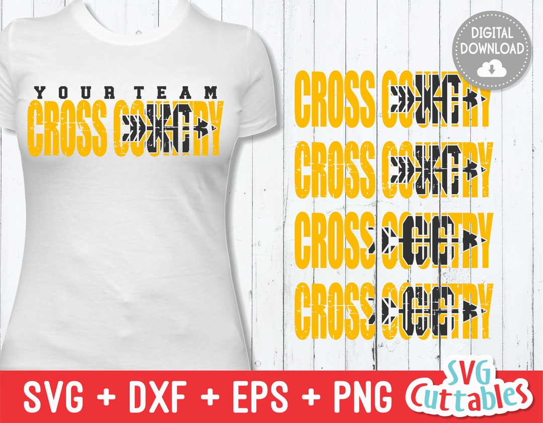 Cross Country Svg - XC Cross Country Cut File - Dxf - Eps - Svg - Png ...