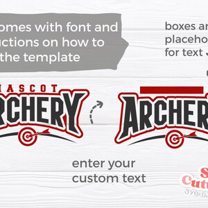 Archery Svg - Archery Template 004 - Svg - Eps - Dxf - Png - Silhouette ...