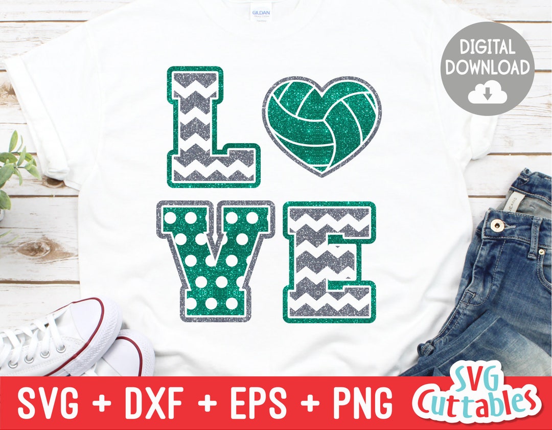 Volleyball Svg, Volleyball Love Svg, Dxf, Eps, Volleyball Team ...