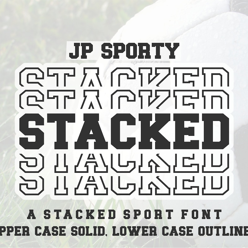 Stacked Font - Etsy