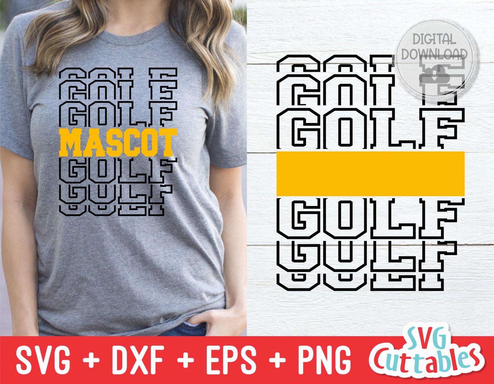 Golf Svg Cut File - Golf Team - Golf Template 008 - Svg - Eps - Dxf ...