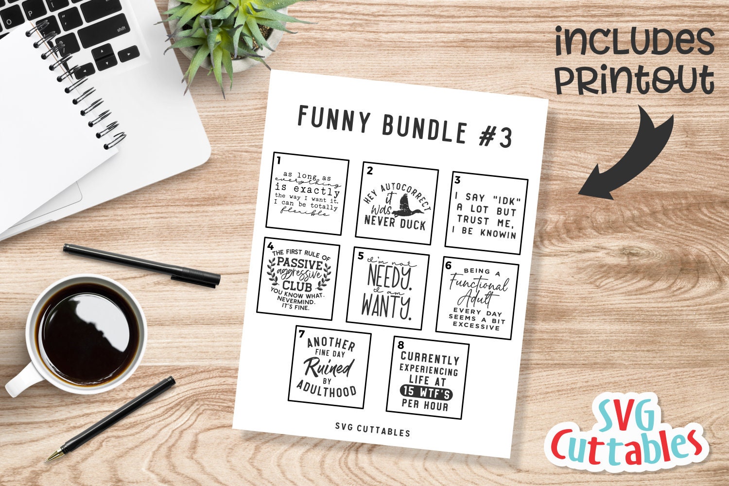 Funny Svg Bundle - Funny Cut File - Funny Svg - Dxf - Eps - Png - Shirt ...