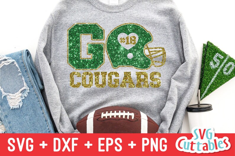 GO Football Svg Football Cut File Svg Dxf Eps Png - Etsy