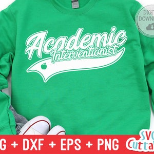 Academic Interventionist Svg - Teacher Svg - Occupation - Swoosh - Svg ...