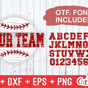 Split Baseball Svg - Split Softball Svg - Cut File - Distressed ...